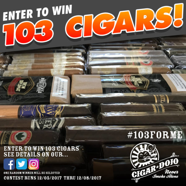 Enter to WIN 103 Cigars - Cigar Dojo